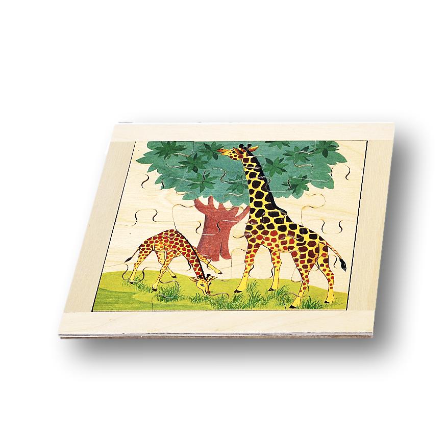 Atelier Fischer Wooden Jigsaw Puzzle - Giraffe (16 pcs) | Jigsaw ...