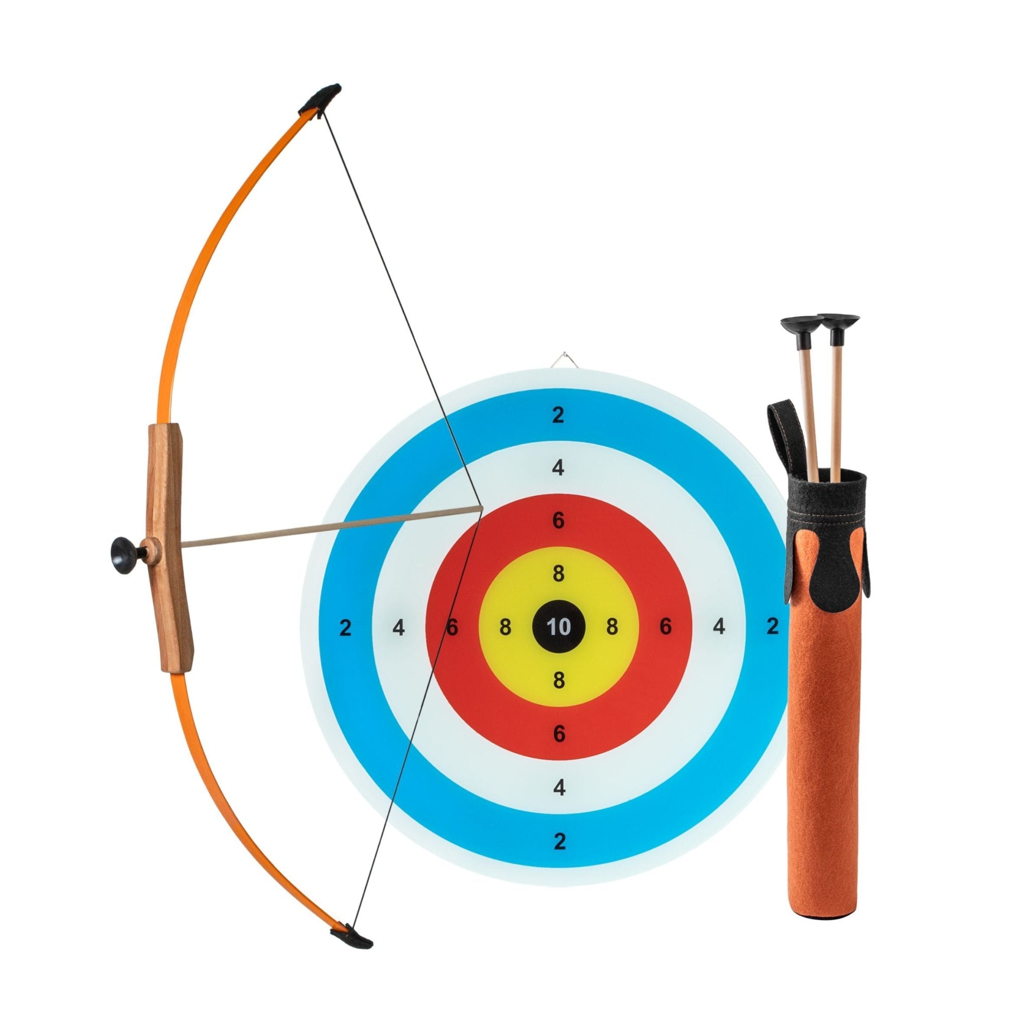 Children's Wooden Longbow, quiver, 3 Arrows. and Target | Toy Wepons ...