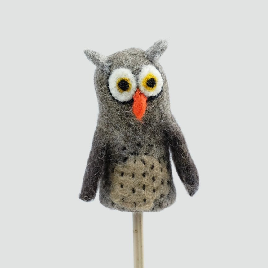 Fair Trade Handmade Felt Forest Friends Puppets (4-6")- Blue Otter Toys