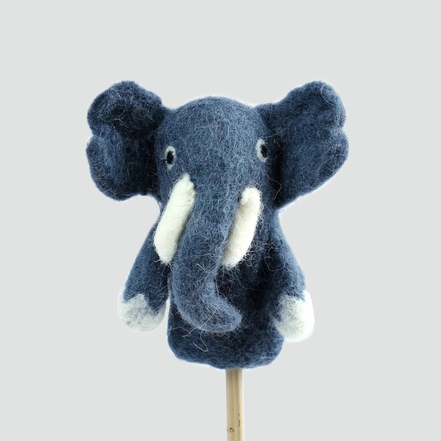 Fair Trade Handmade Felt Jungle Puppets (4-6")- Blue Otter Toys