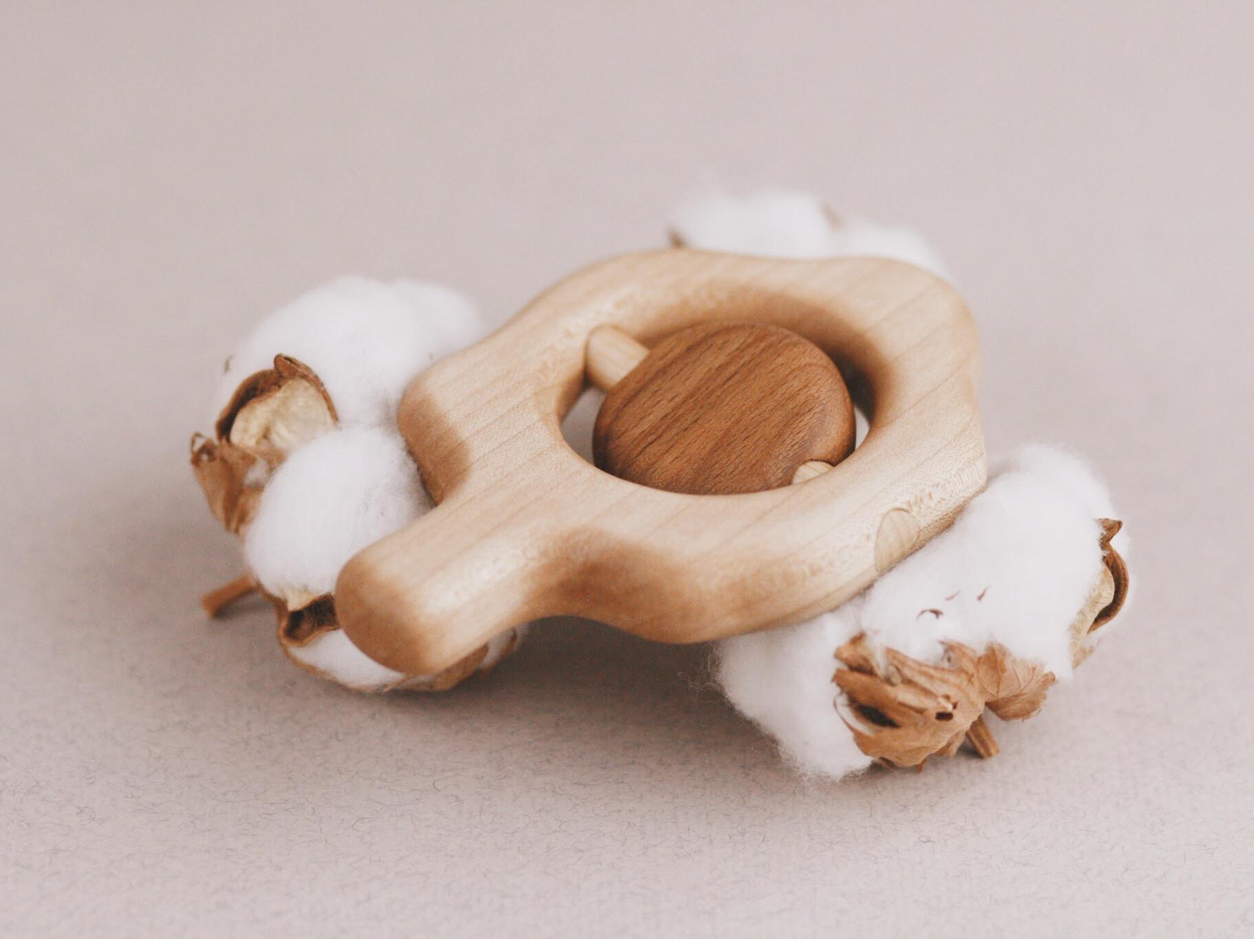 Handmade Wooden "Tree Rattle" by Tateplota | Baby Toys – blueottertoys