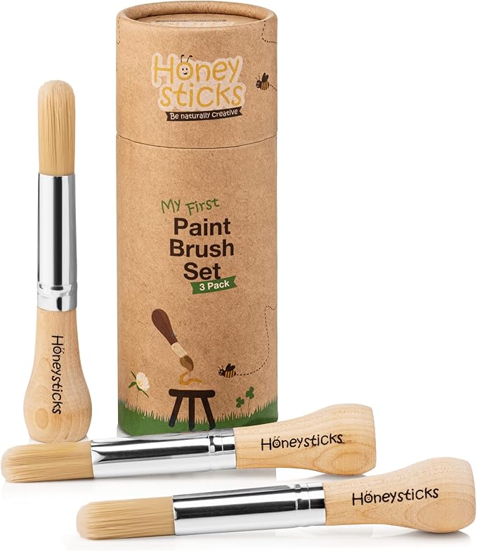My First Paint Brush Set by Honeysticks | Paint Brushes – blueottertoys