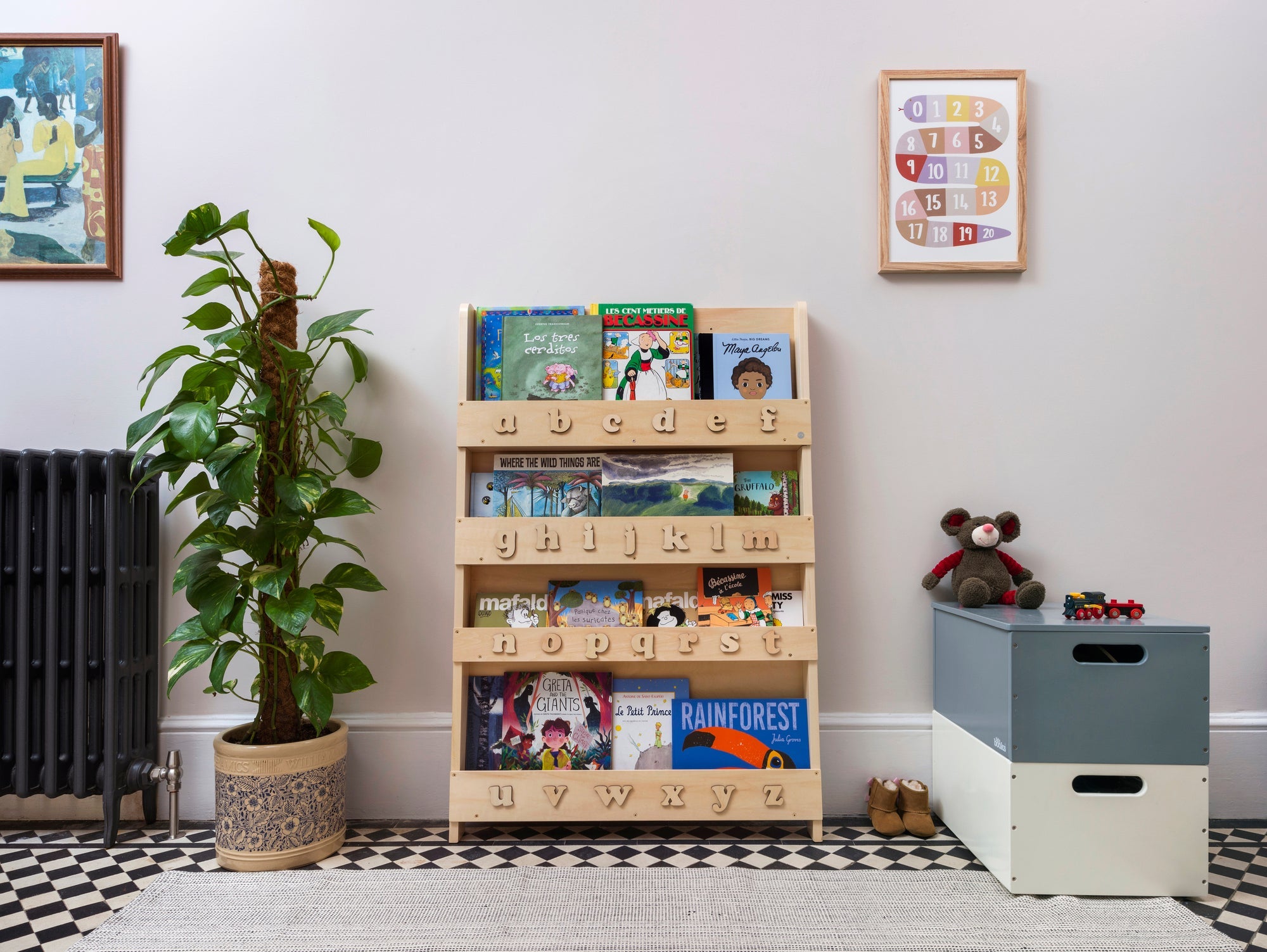 Tidy Books Alphabet Bookcase with Letters | Bookcases – blueottertoys