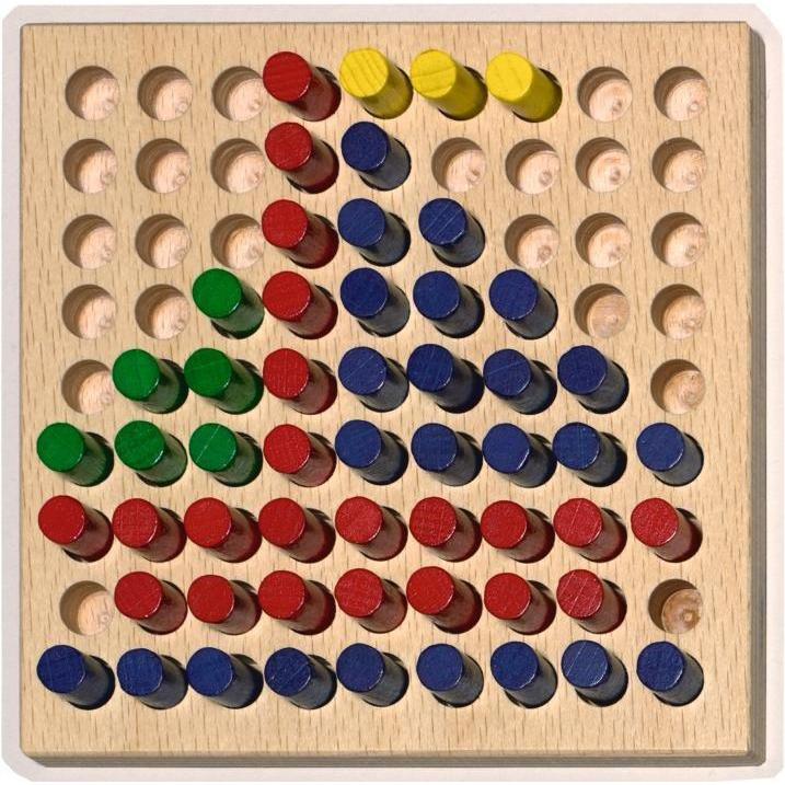 Haba Colorful Peg Board Set | Games- Blue Otter Toys