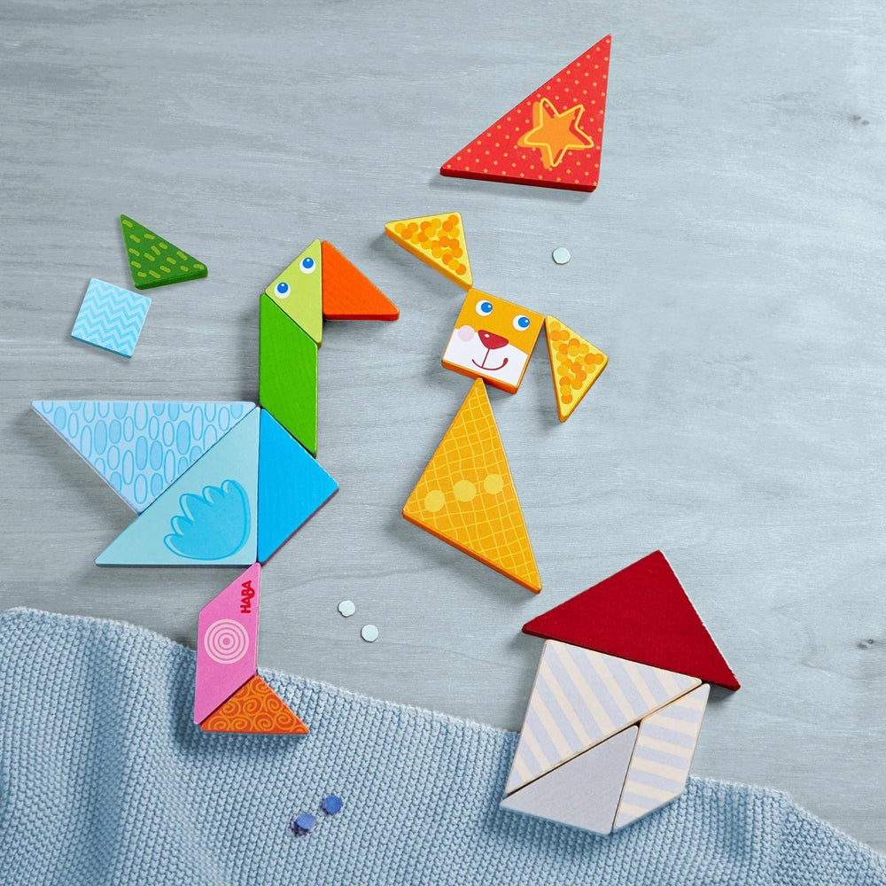 Haba Funny Faces Tangram Game | Games – blueottertoys