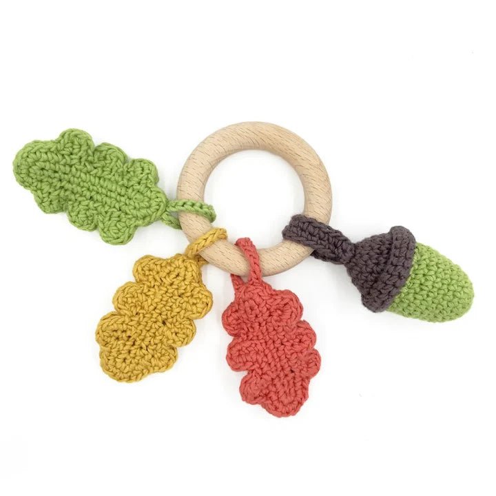 Myum Organic Cotton - Autumn Teether & Rattle | Baby Toys – Blue Otter Toys